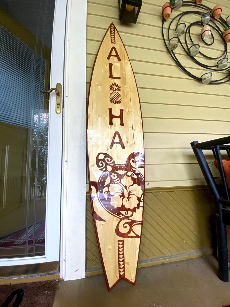 Surfboard Decor Signs Welcome Surf Wall Decor Custom Outdoor - Etsy