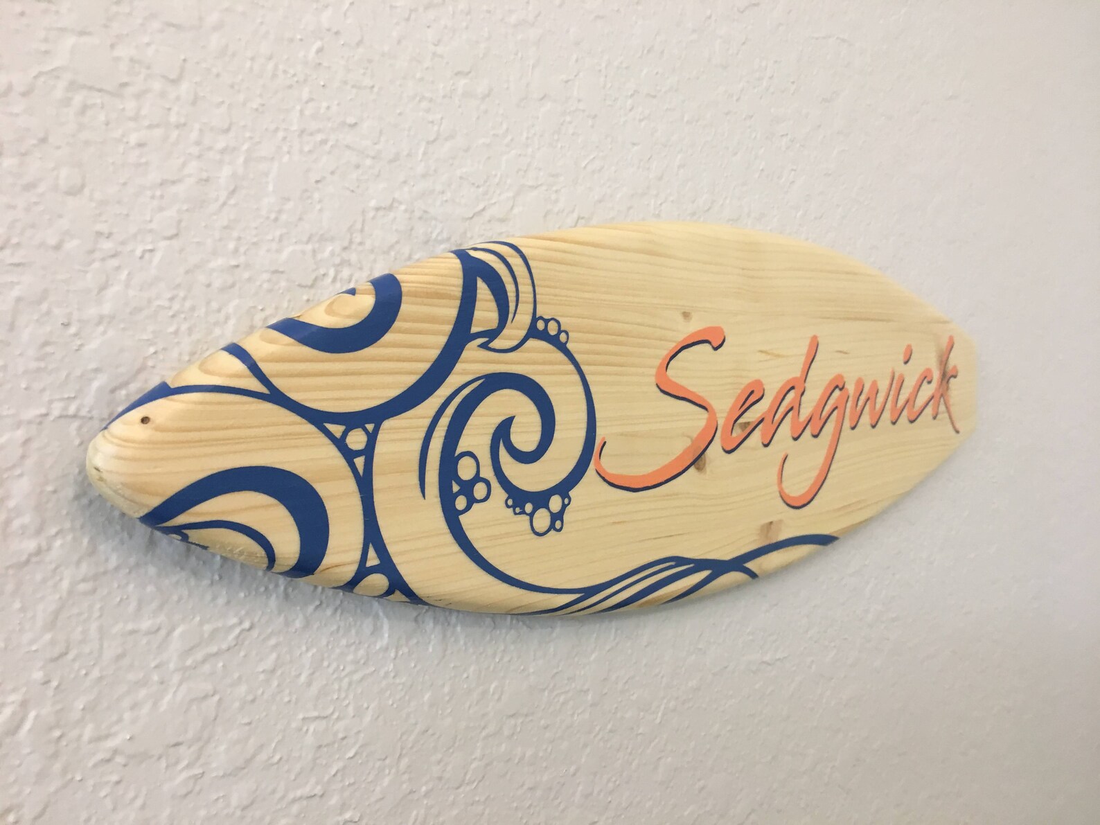 Surfboard Wall Decor Personalized Name Surfboard Signs - Etsy