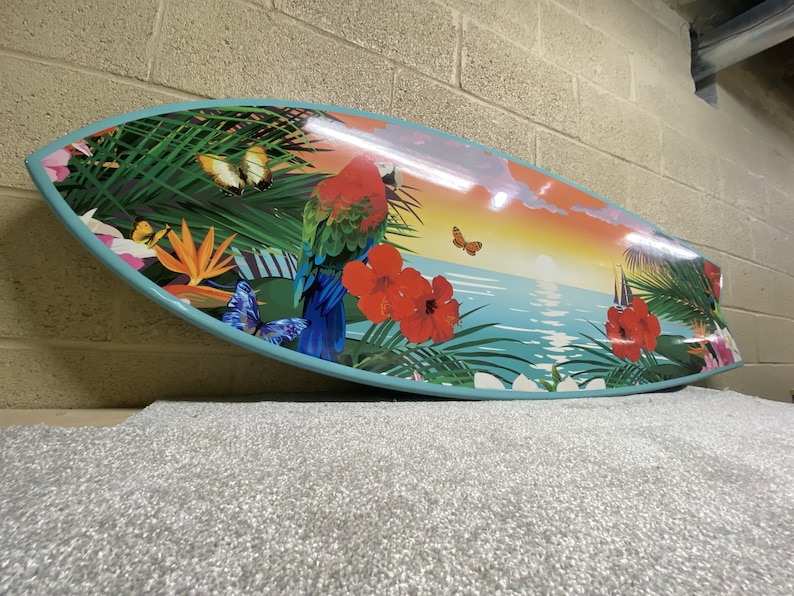 Surfboard Bar Top Table Top Surf Board Beach Decor Surf - Etsy