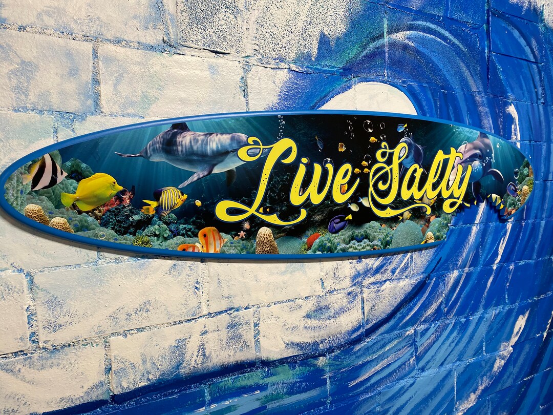 Surfboard Ocean Theme Wall Hanging, Tropical Decor, Wall Art ...