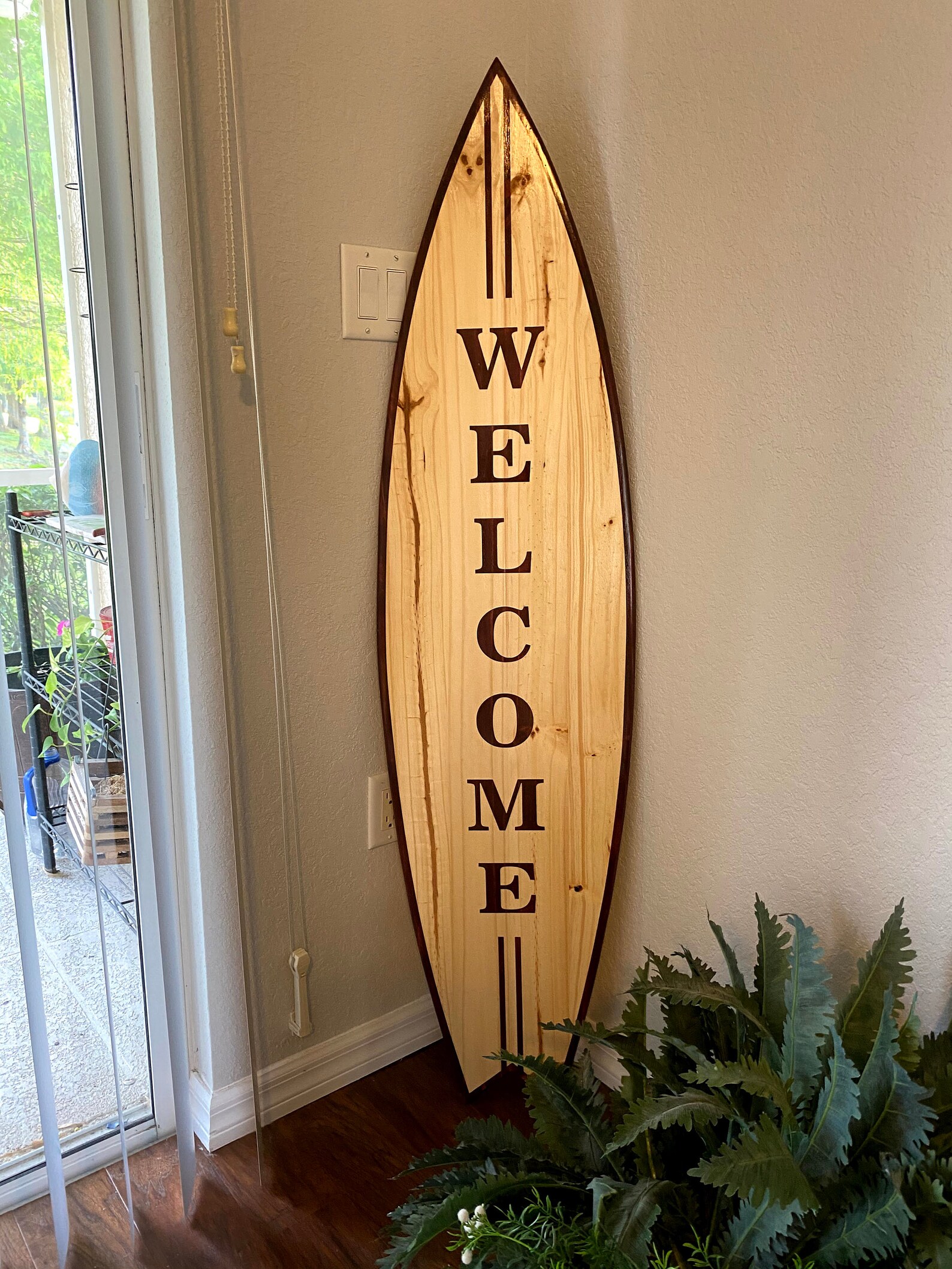 Surfboard Decor Signs Welcome Surf Wall Decor Custom Outdoor - Etsy