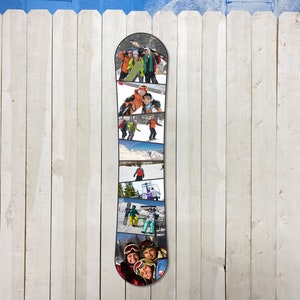 Snowboard Photo Collage, Snowboard Decor, Photos Memories Snowboard ...