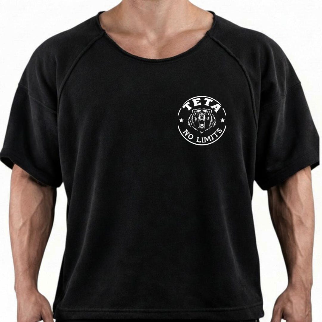 Heavyweight Oversized Rag Top | Raw Edge Finish | 310g Diagonal Rib ...