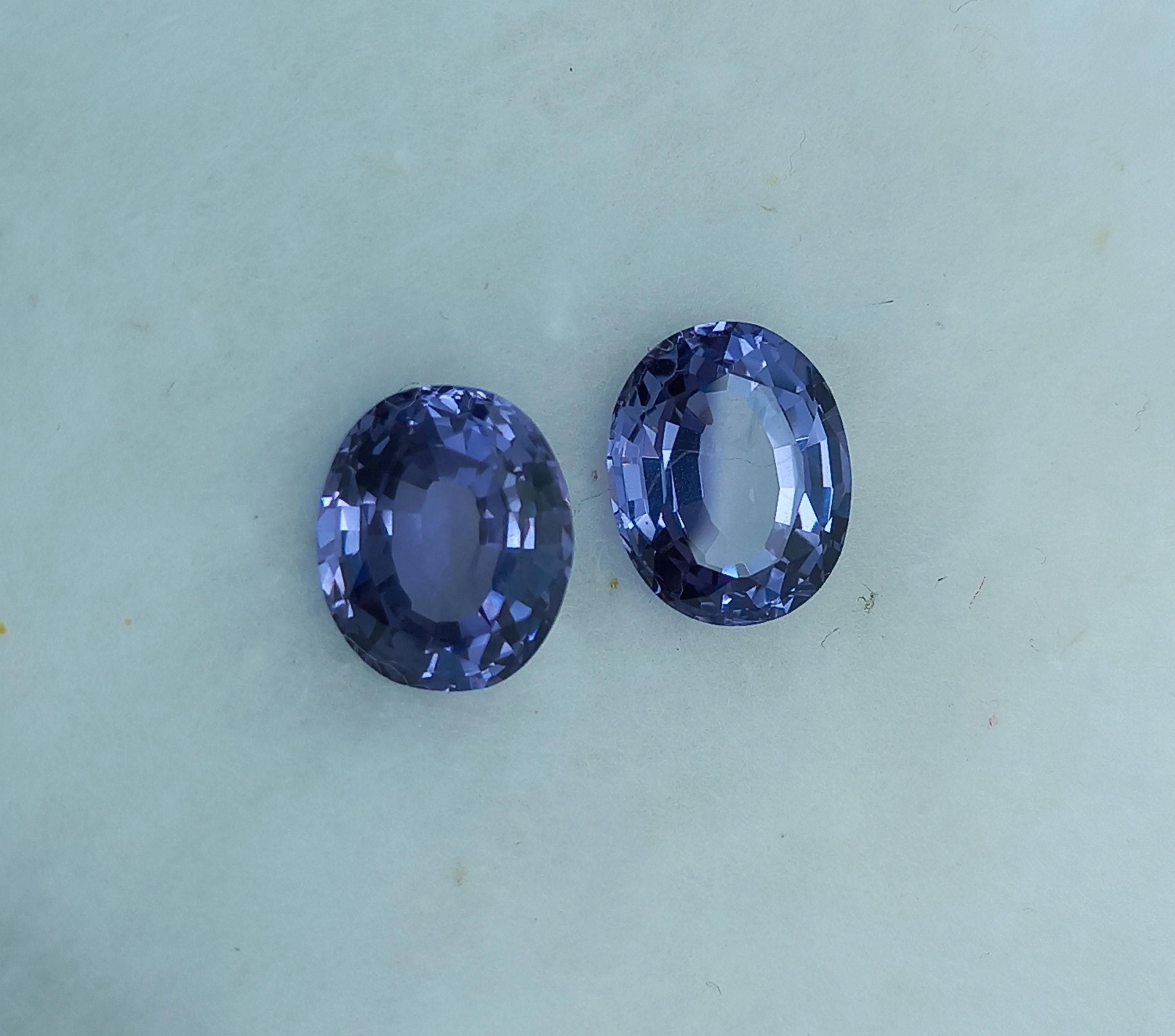 PAIR | Alexandrite Multi Color Change Oval Faceted | Alexandrite June ...