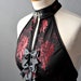 Satin Lace Halterneck Backless Crop Top Goth Small to Plus Size - Etsy