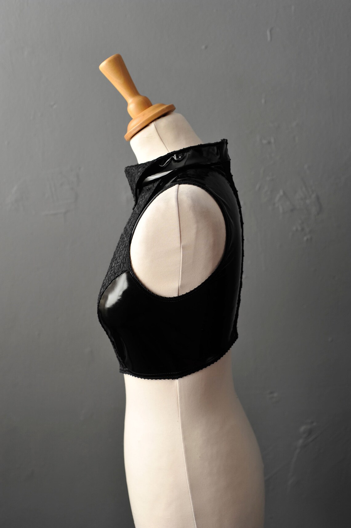 Cyberpunk PVC Crop Top Modern Futuristic Sleeveless Vest - Etsy