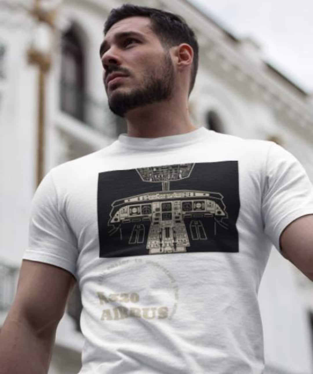 Airbus A320 Cockpit T-shirt Schematic Design With Humorous Quote Pilot ...