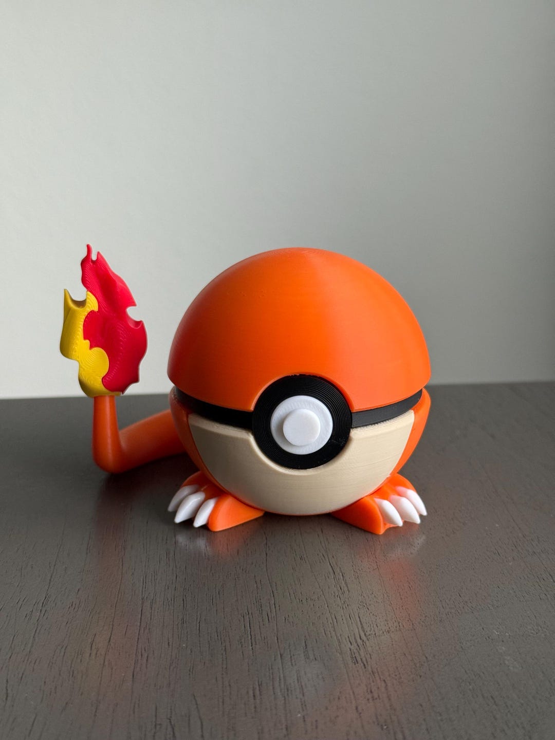 3D Printed Charmander Poké Ball Figurine — Printed Pokémon Decor. - Etsy