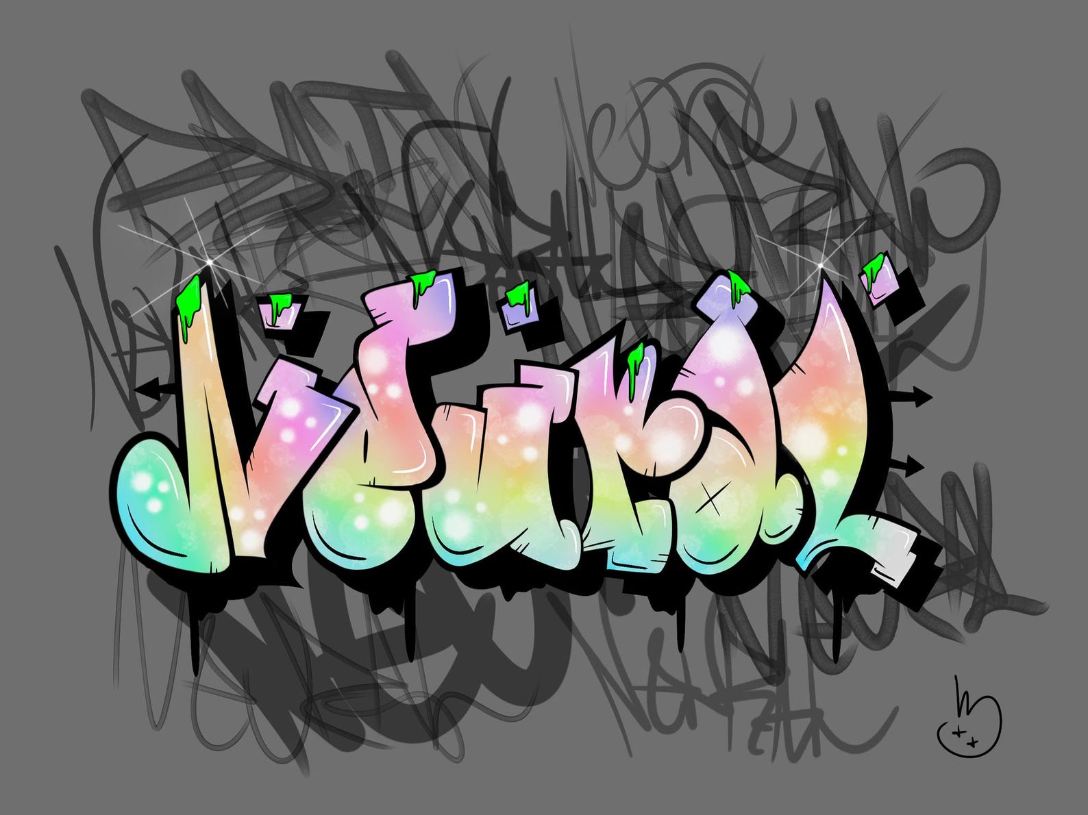 Custom Graffiti Art - Personalized Names and Banners for Parties, Gift ...
