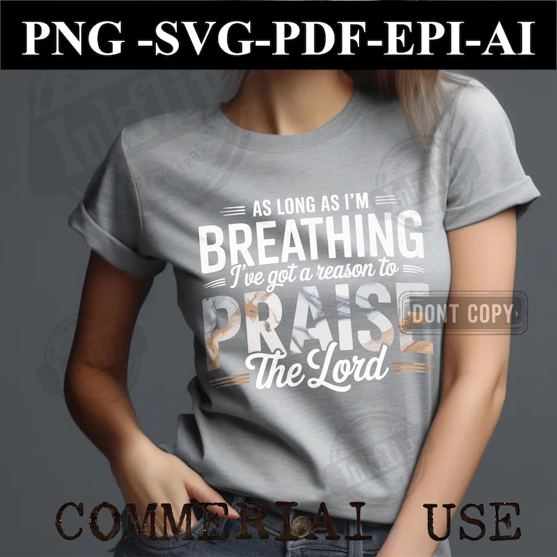 Praise the Lord Shirt Design, Christian Camo Graphic (digital Download ...