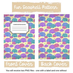 Printable Composition Notebook Cover || PNG Instant Download || Back to ...