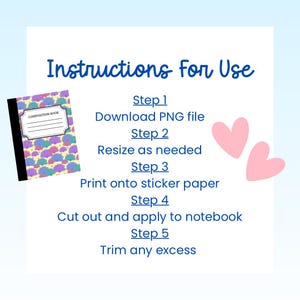 Printable Composition Notebook Cover || PNG Instant Download || Back to ...