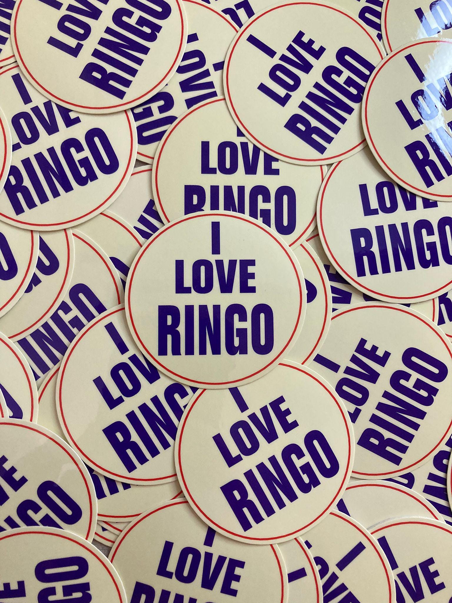 The Beatles I Love Ringo Waterproof Vinyl Sticker - 2 Inches - Etsy