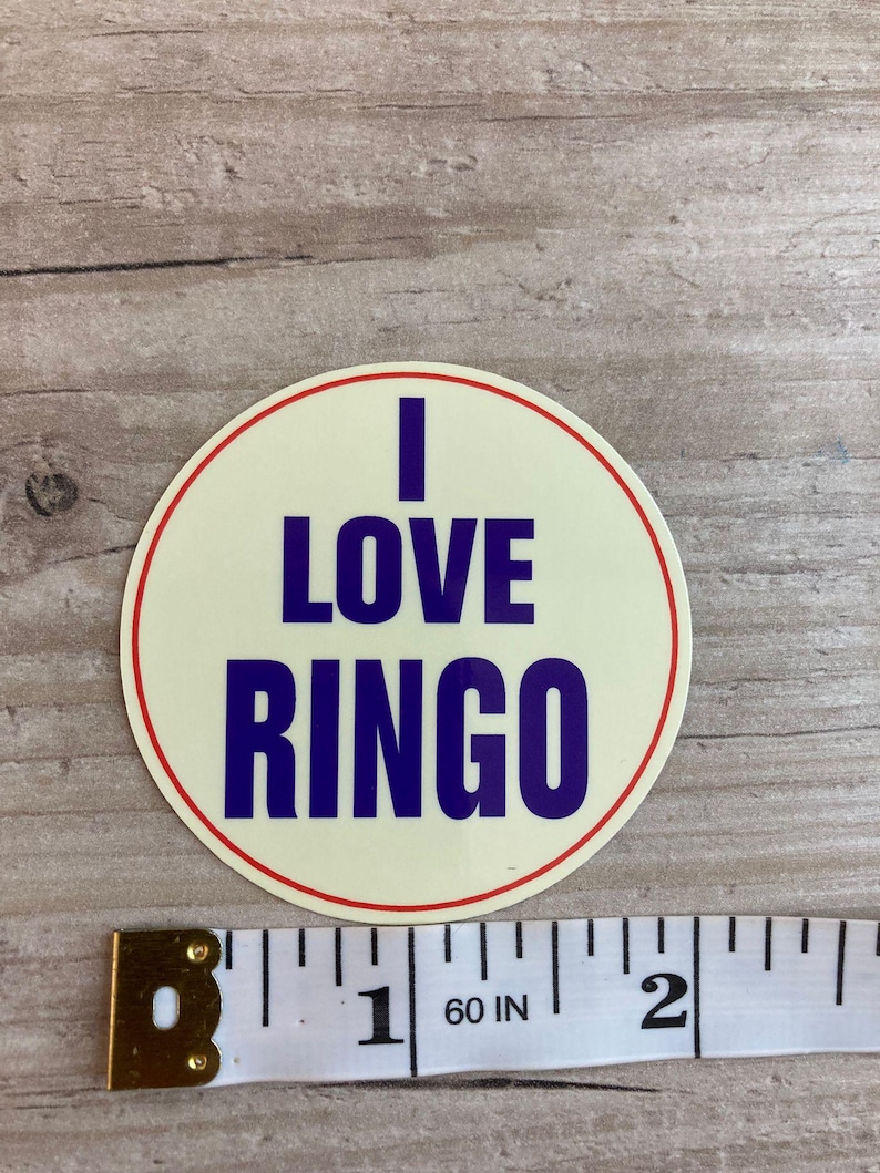 The Beatles I Love Ringo Waterproof Vinyl Sticker - 2 Inches - Etsy