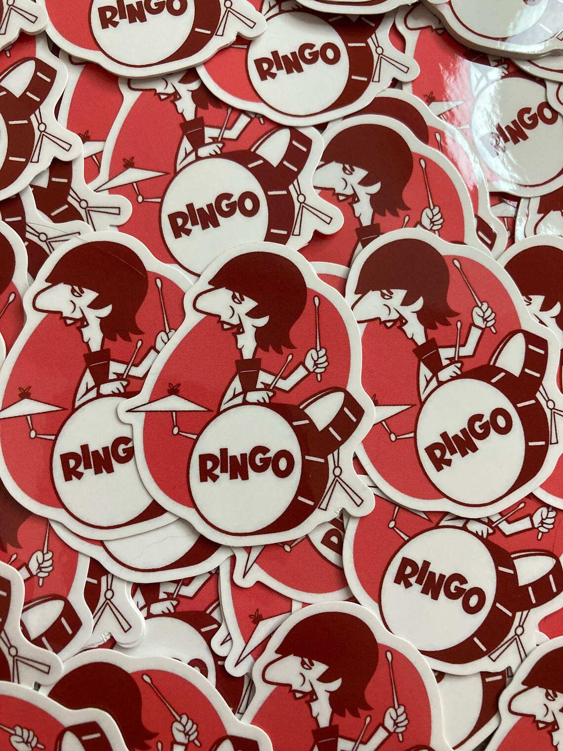 The Beatles Cartoon Ringo Waterproof Vinyl Sticker - 2 Inches - Etsy