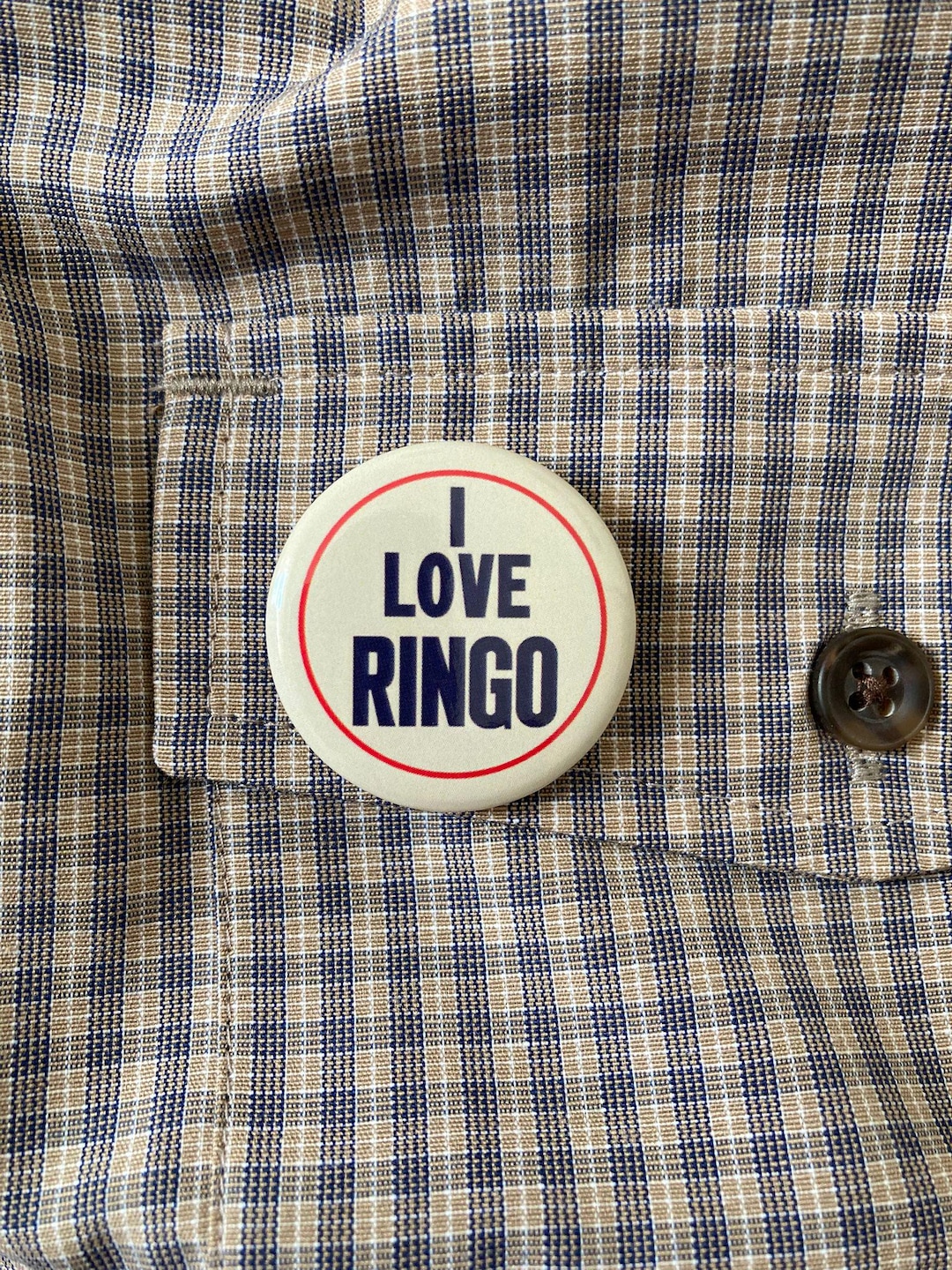 The Beatles I Love Ringo Pinback Button Badge - Etsy