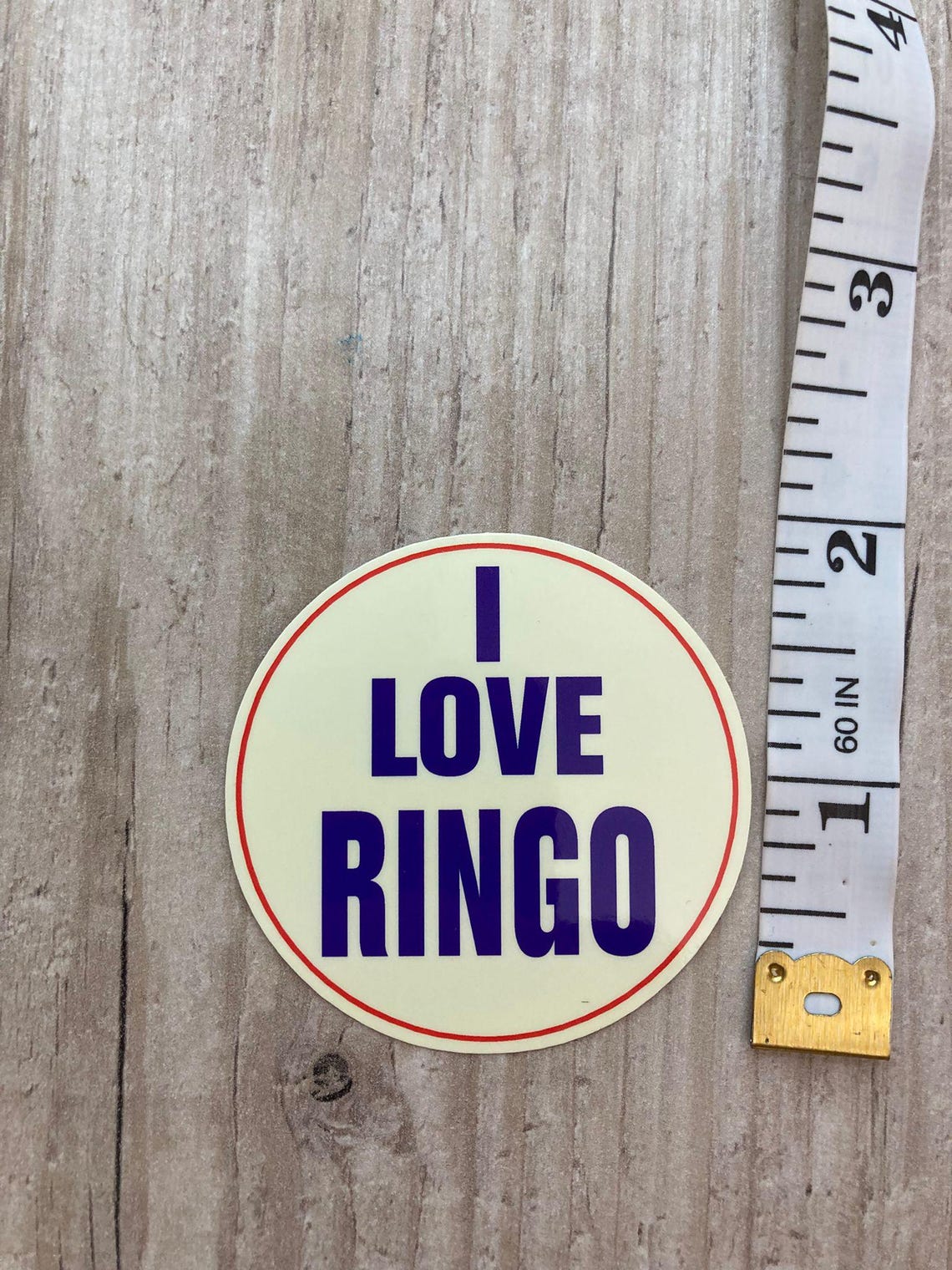 The Beatles I Love Ringo Waterproof Vinyl Sticker - 2 Inches - Etsy