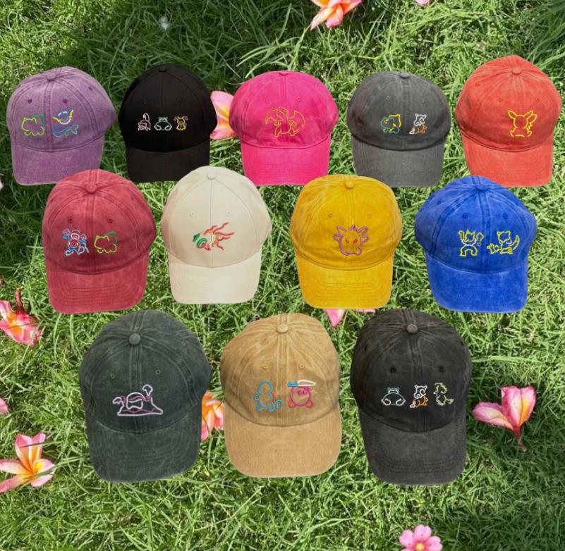 Custom Anime Characters Embroidered Hat, Anime Sun Hat, Anime Lover ...