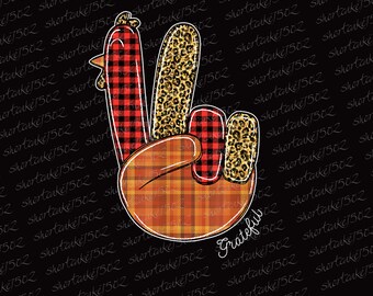 Turkey Peace Sign - Etsy