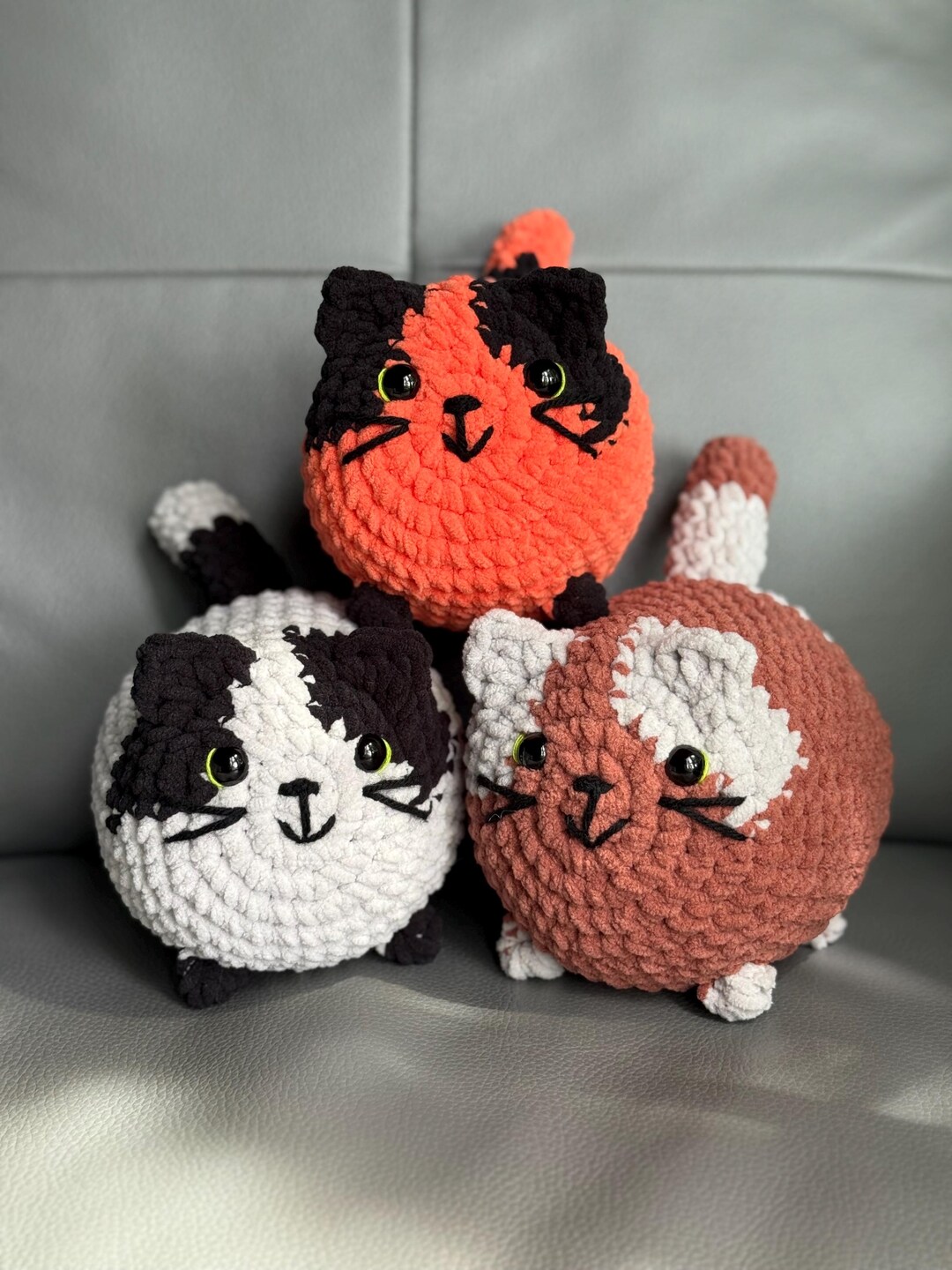 Crochet Chonky Cat Plushie Stuffy Loaf Cat Chubby Chunky Kitty Kitten ...