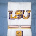 LSU Tigers Towel, LSU Tigers Hand Towel, LSU Appliqued Towel, Bathroom ...