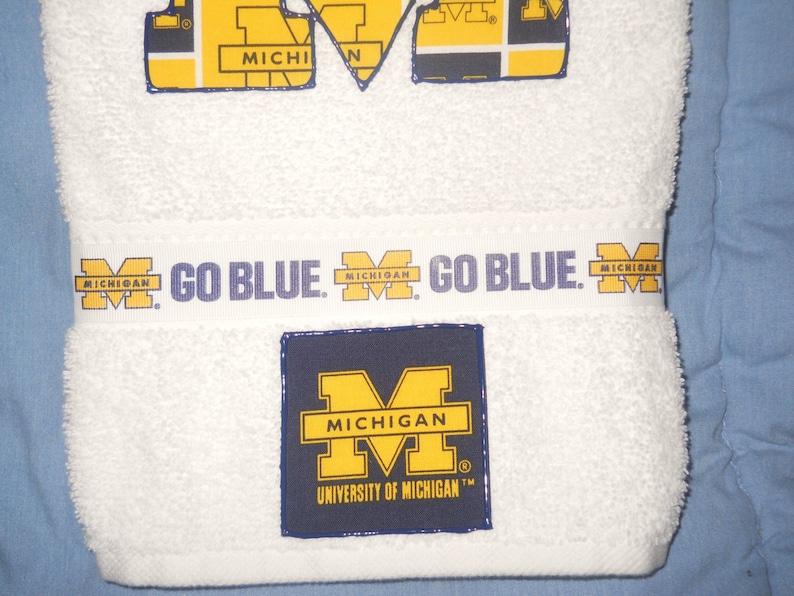 University of Michigan Hand Towel Michigan Wolverines - Etsy
