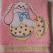 Easter Hand Towel, Appliqued Easter Bathroom Towel, Appliqued Easter ...