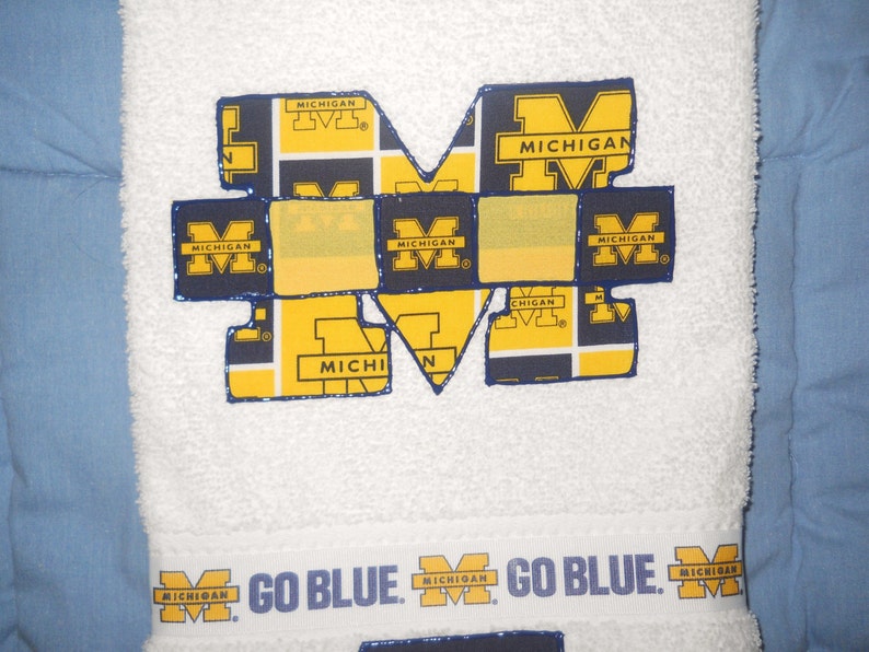 University of Michigan Hand Towel Michigan Wolverines - Etsy