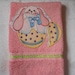 Easter Hand Towel, Appliqued Easter Bathroom Towel, Appliqued Easter ...