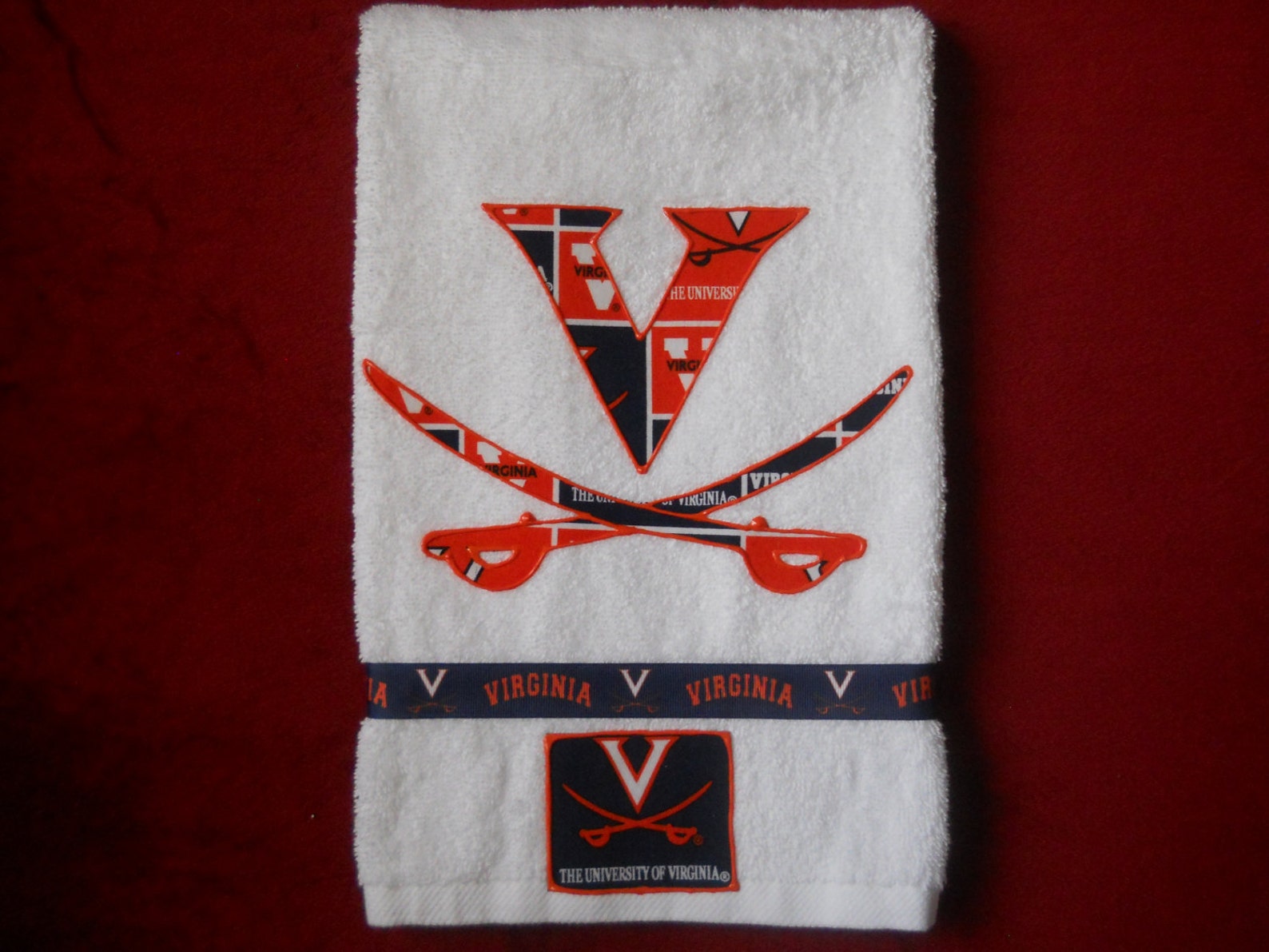 Virginia Cavaliers Hand Towel University of Virginia - Etsy