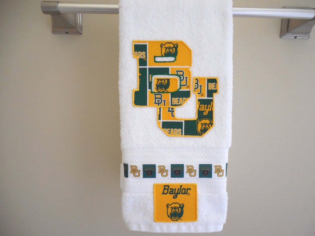 Baylor University Bathroom or Kitchen Hand Towel, Baylor Bears Towel ...