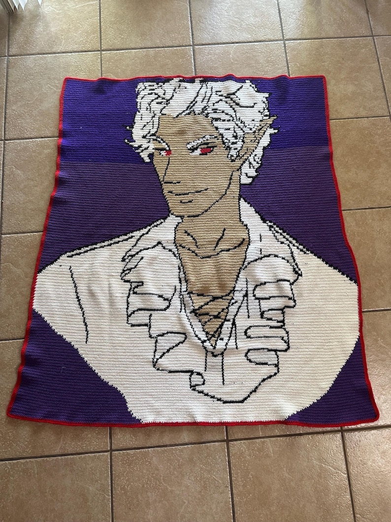 Astarion Crochet Blanket (pattern Only) - Etsy