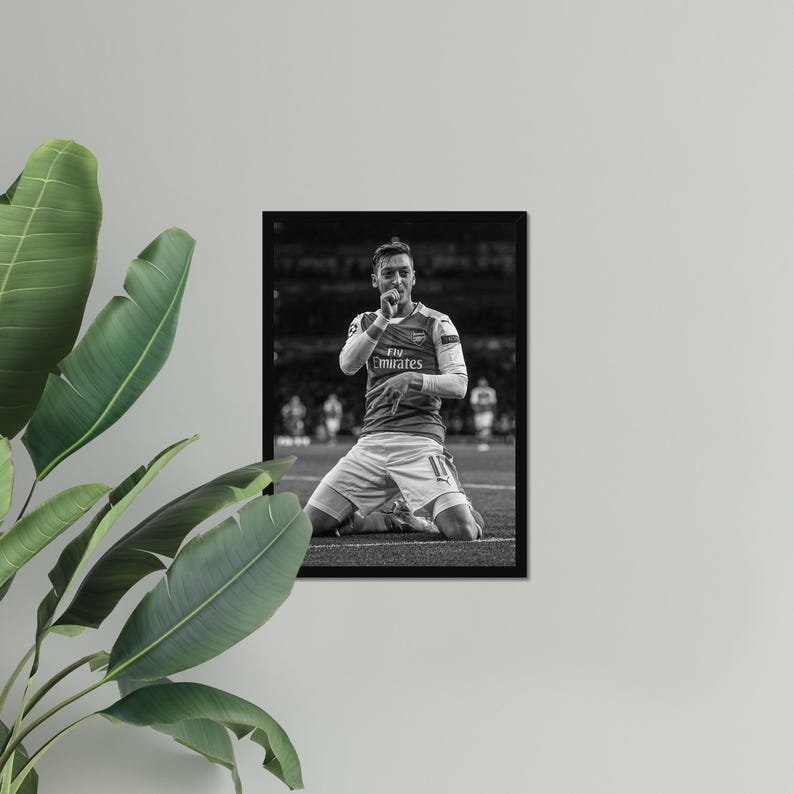 Mesut Ozil Poster, Inspirational Wall Art, Football Poster, Soccer Wall ...