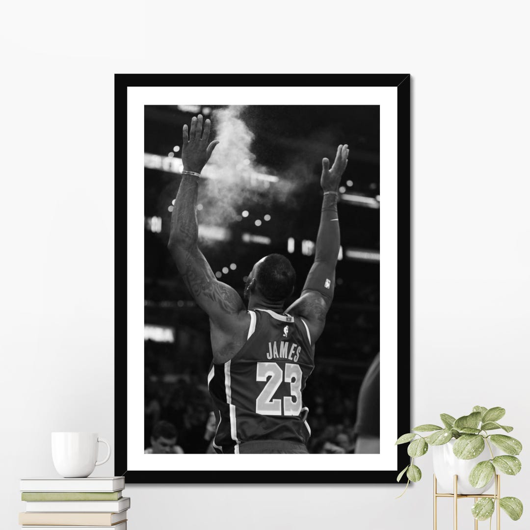 Lebron James Poster, Basketball Poster, Inspirational Wall Art, Vintage ...