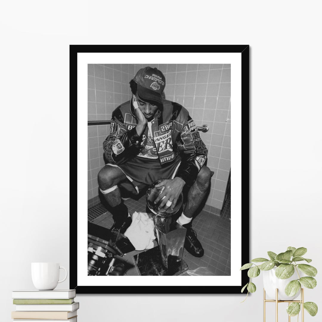Kobe Bryant Poster, Basketball Poster, Black Mamba Print, Vintage NBA ...