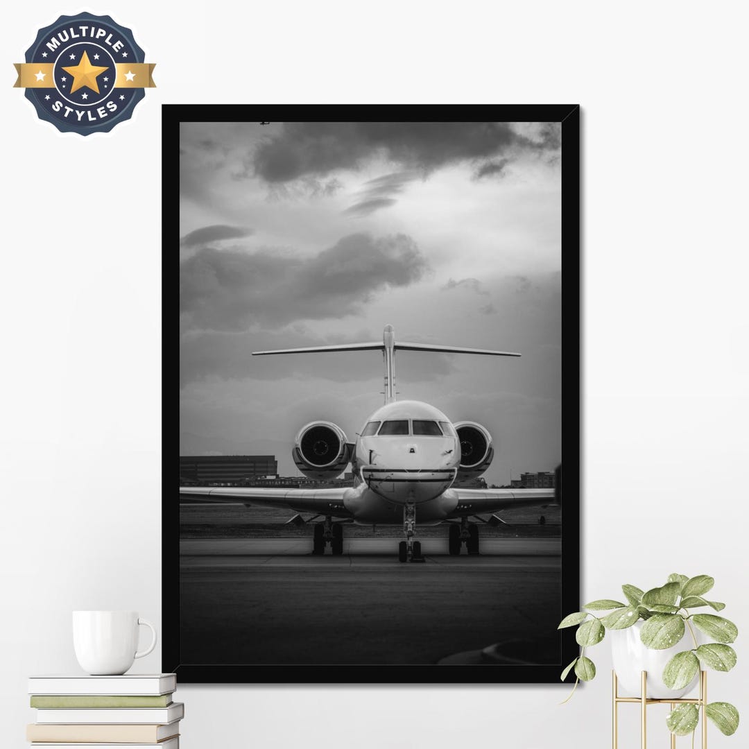 Private Jet Poster, Private Jet Print, Private Jet Wall Art, Airplane ...