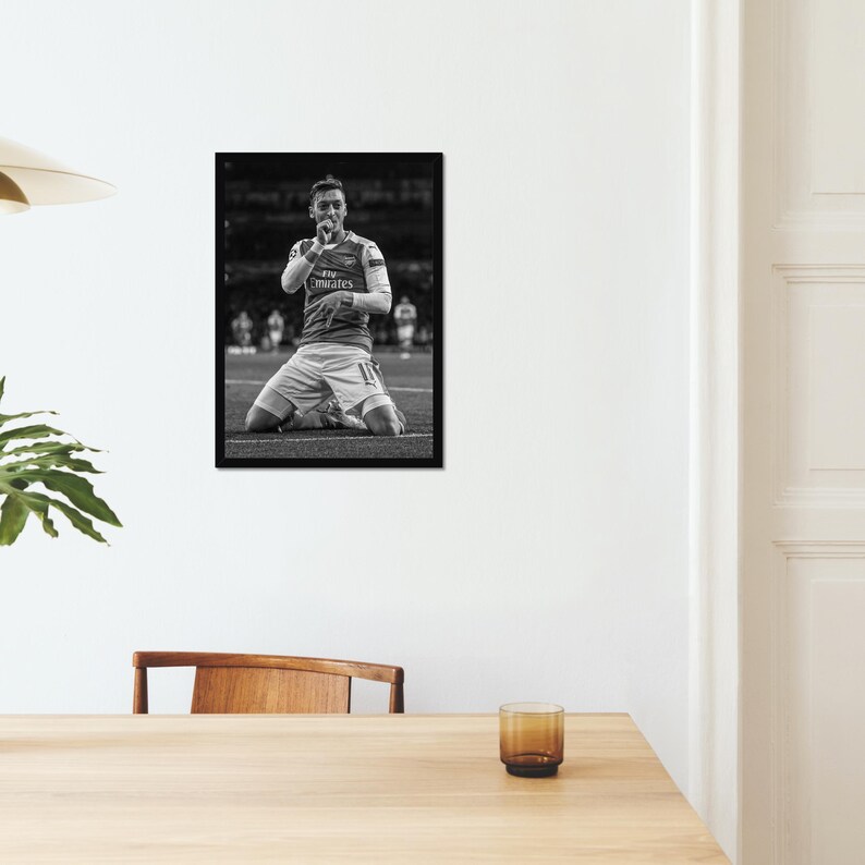 Mesut Ozil Poster, Inspirational Wall Art, Football Poster, Soccer Wall ...