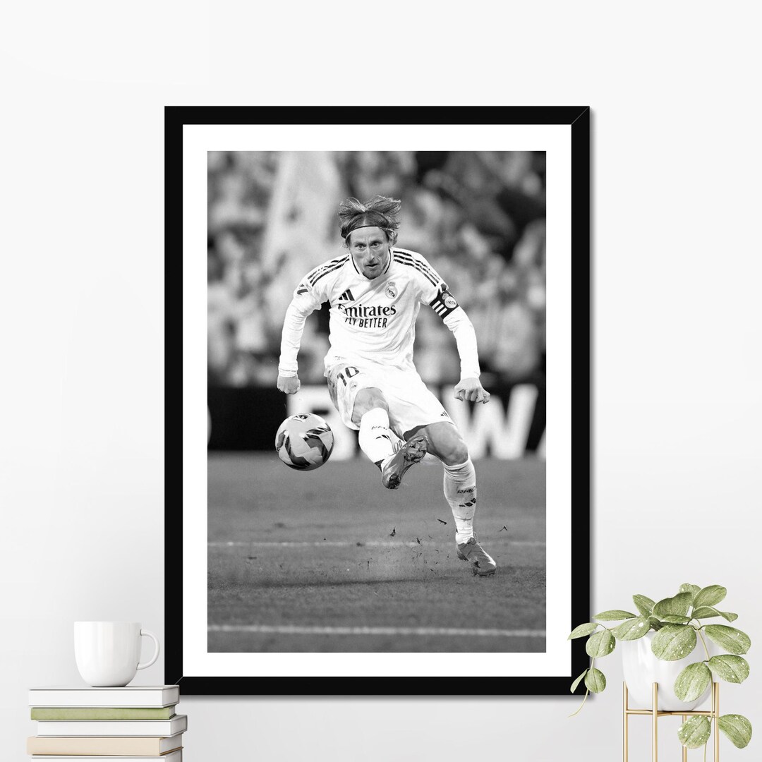 Luka Modric Poster, Inspirational Wall Art, Football Poster, Soccer ...