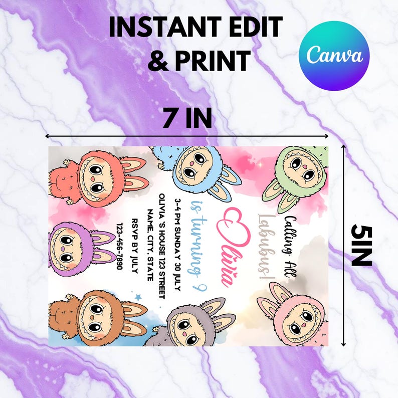 Labubu Birthday Invitation, Calling All Labubus Party Invite ...