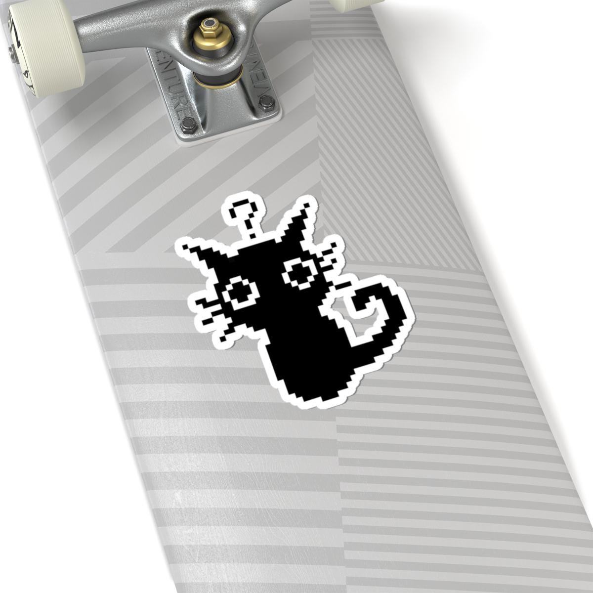 Cute Pixelated Cat Sticker (?) | Aesthetic Laptop Decor, Hand Drawn ...