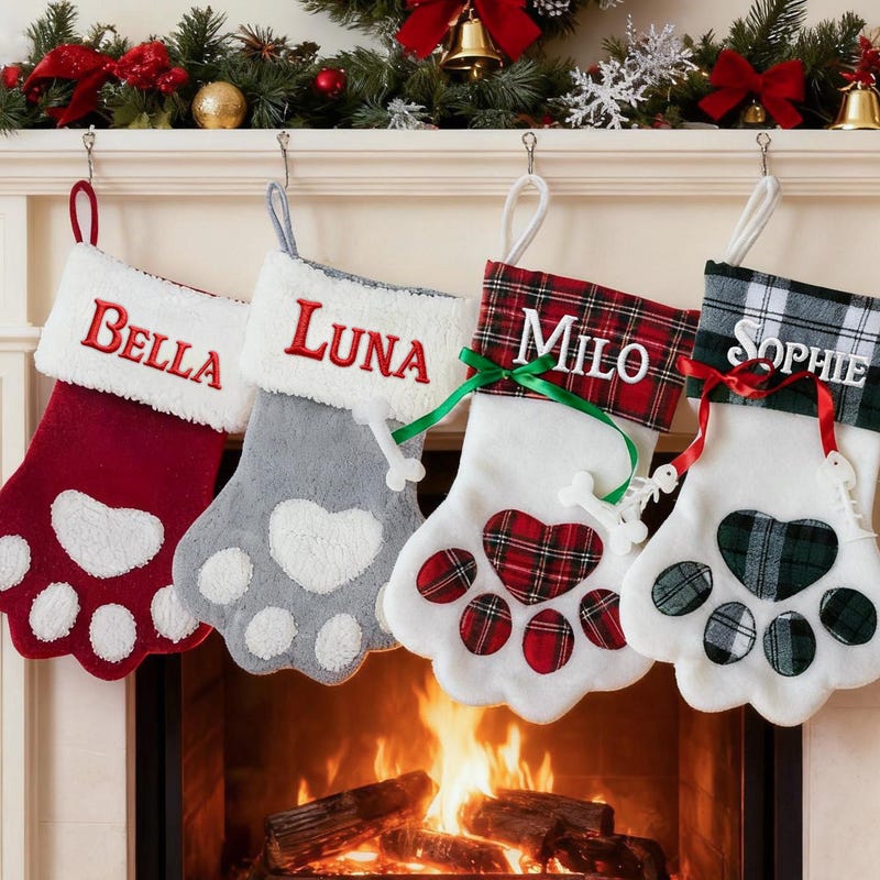 Stockings With Dog Stocking - Etsy