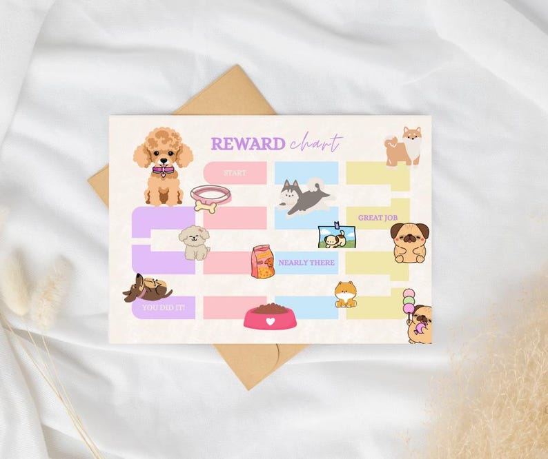 Puppy Reward Chart - Instant Download Printable | Cute Dog-themed ...