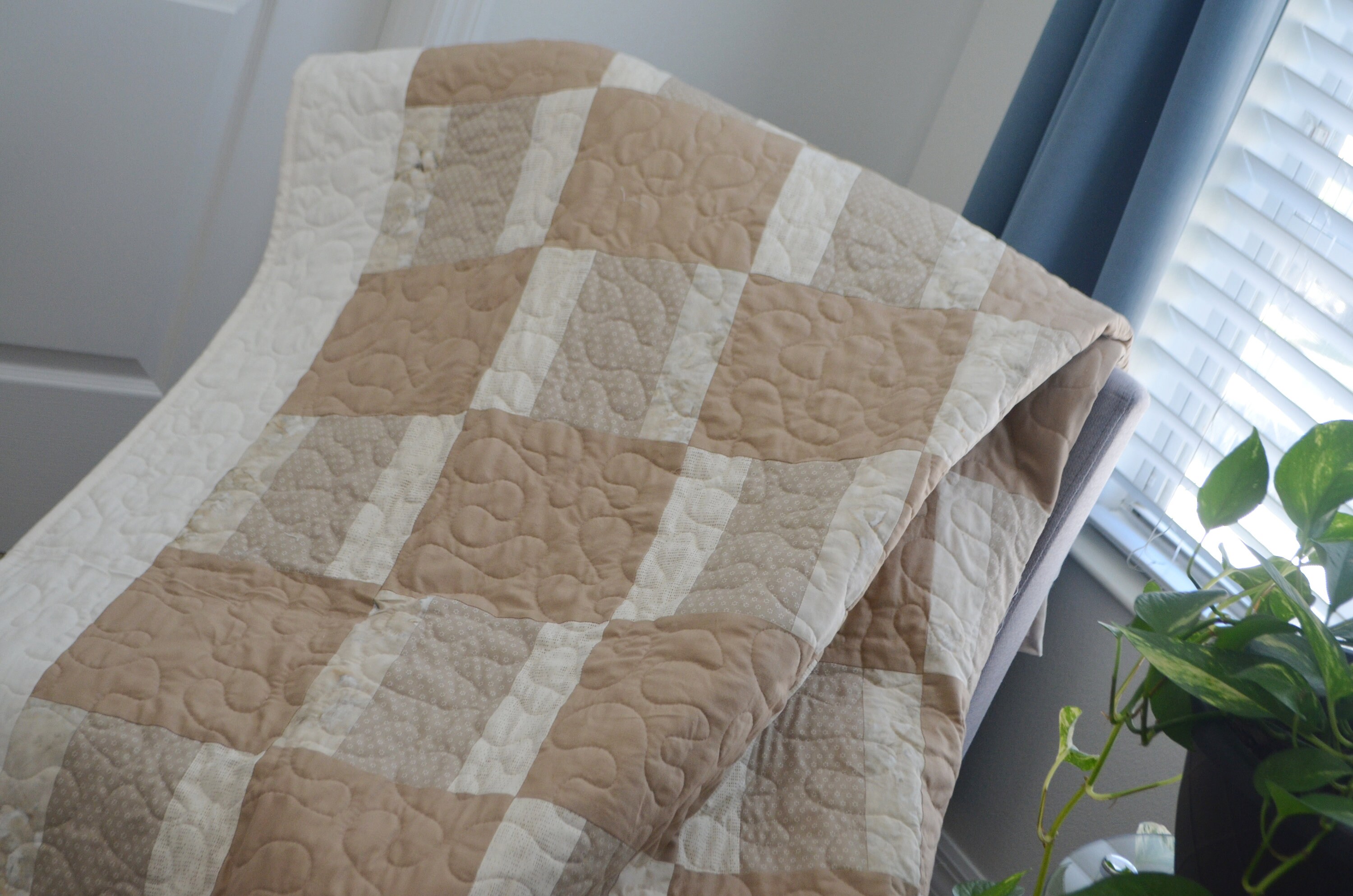 Parchment Paper - Lap Quilt - 55" X 75" - Contemporary/modern - Ready ...