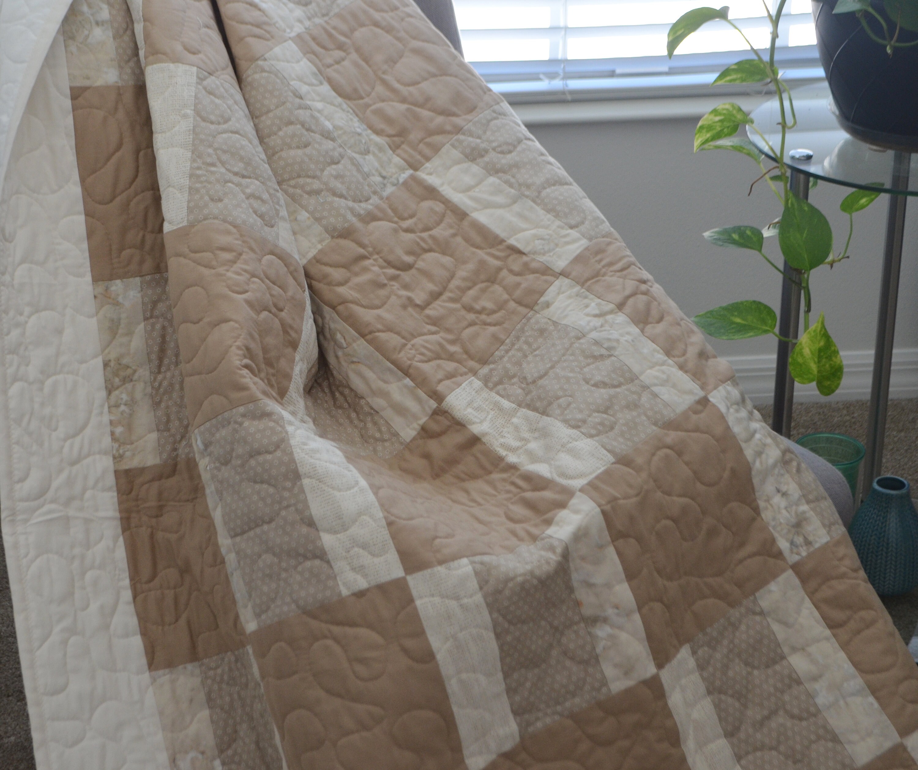 Parchment Paper - Lap Quilt - 55" X 75" - Contemporary/modern - Ready ...