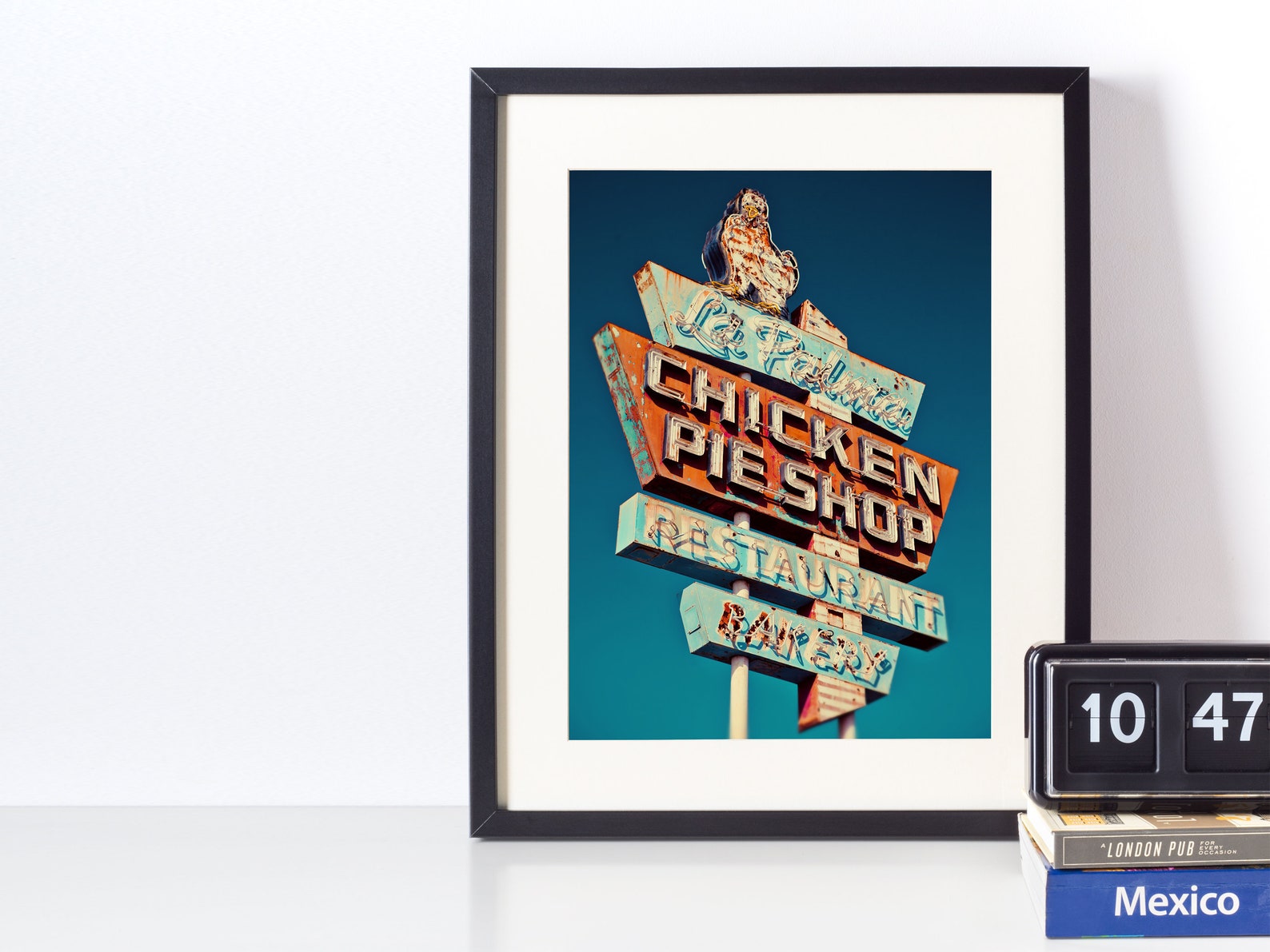 La Palma Chicken Pie Shop Neon Sign Print Los Angeles Art | Etsy