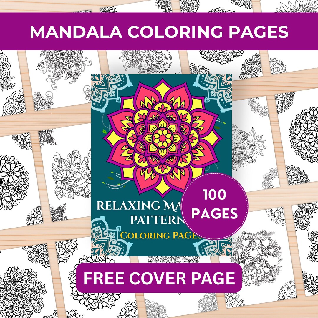 Mindful Mandala Colouring Pages:100 Adult Coloring Pages, Intricate ...