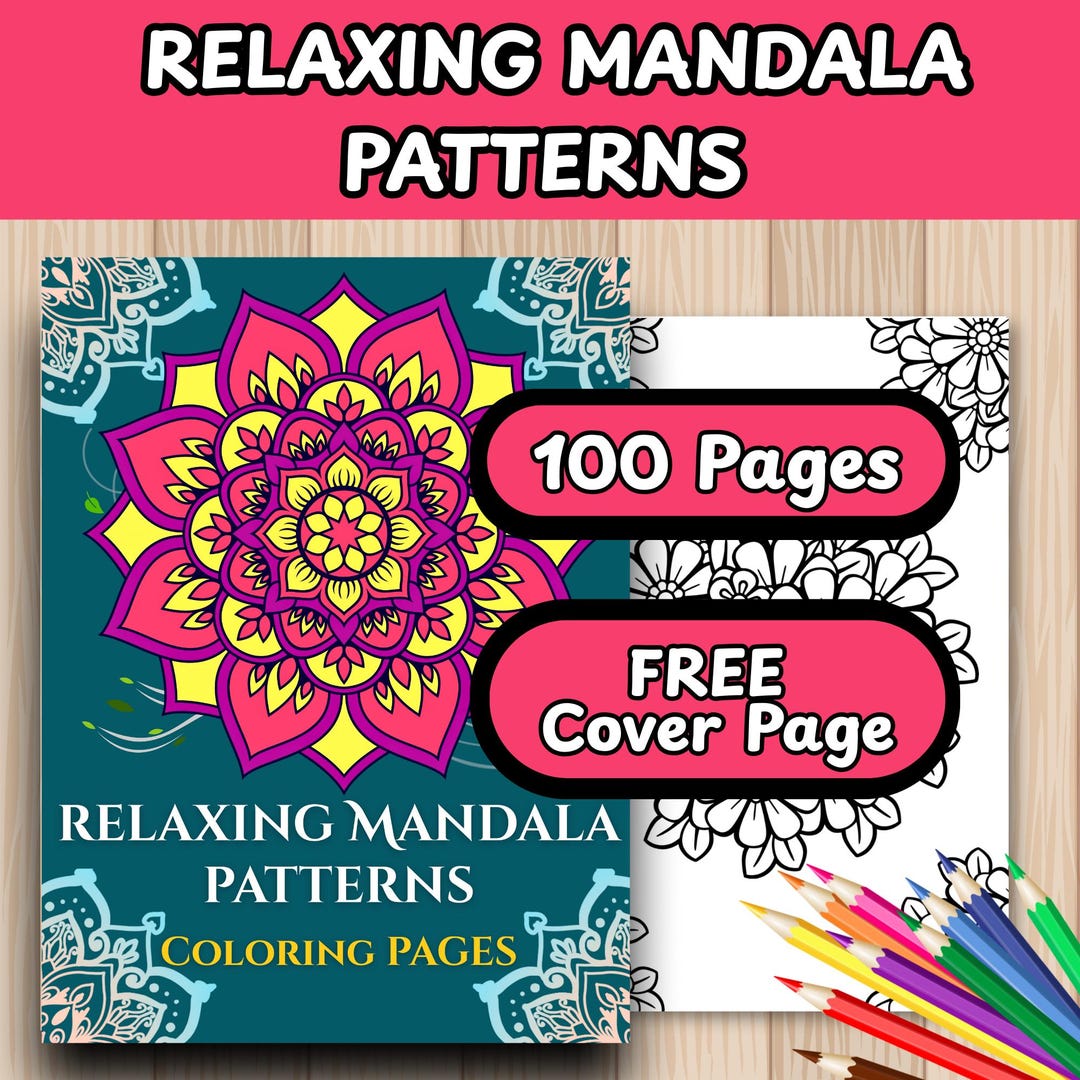 Mindful Mandala Coloring Pages: Printable PDF Designs for Adults - Etsy
