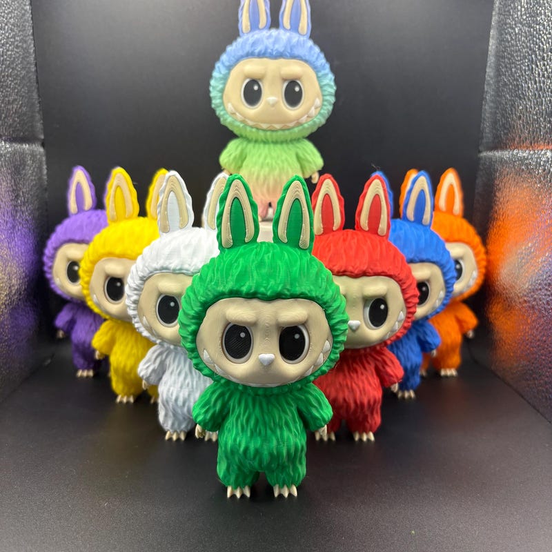 Mini Labubu Figurine - Etsy