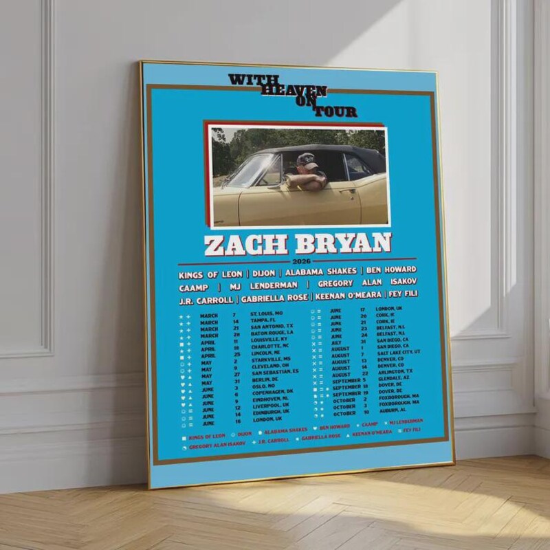 Zach Bryan Poster - Etsy