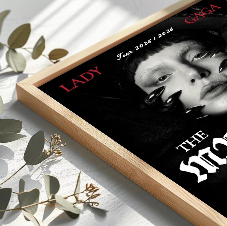 Lady Gaga the Mayhem Ball Tour Poster 2025–2026, Gothic Pop Concert ...